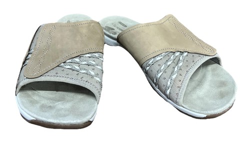 Merrell Lilyfern Womens Aluminum Light Brown Sport Slides Sandals ...