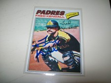 Fred Kendall Autographs and Memorabilia | Sports, Baseball
