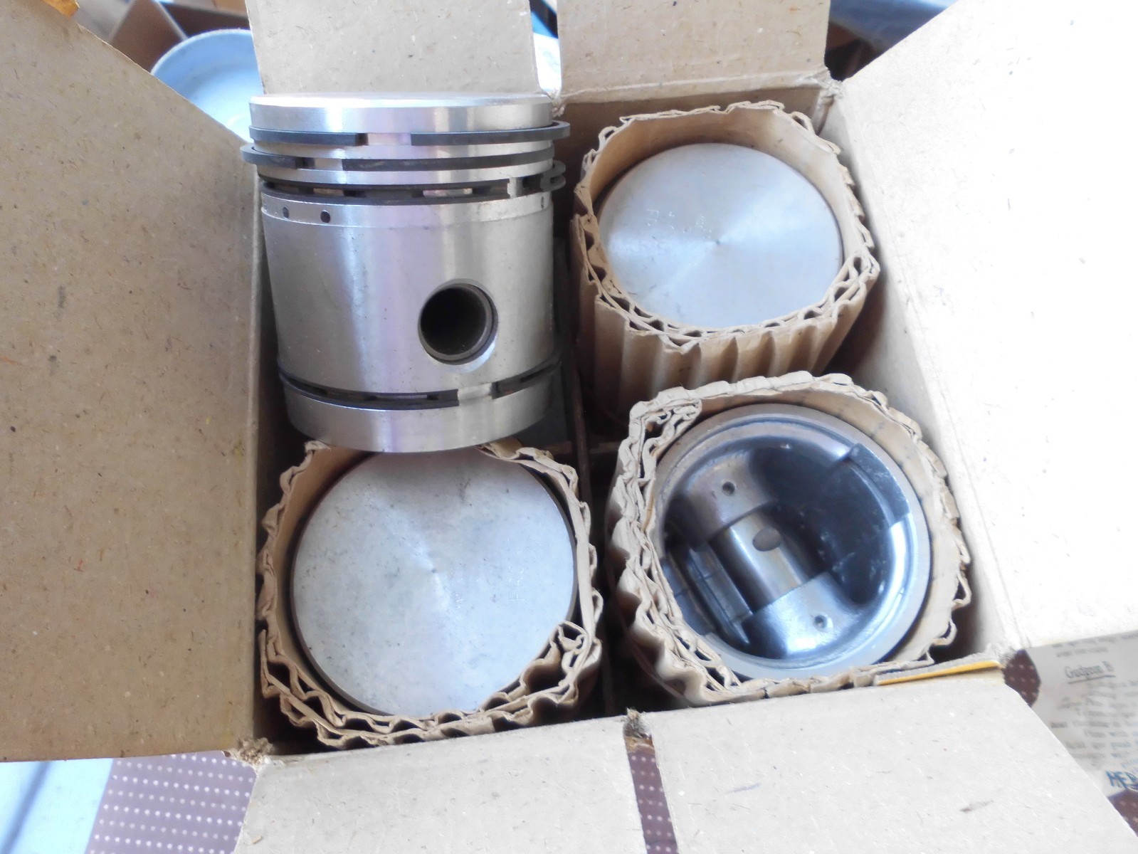 MG TB TC TD TF XPAG 1250 HEPOLITE ENGINE PISTON SET + RING SET .040" | eBay