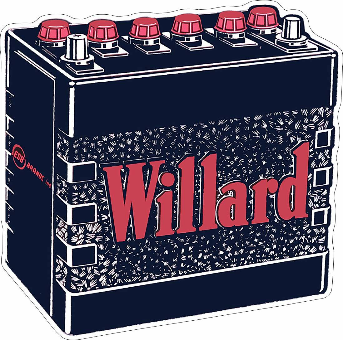 Willard Battery Plasma Cut Metal Sign, Vintage Inspired Advertisement ...