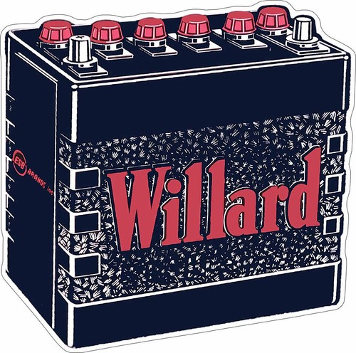 Willard Battery Plasma Cut Metal Sign, Vintage Inspired Advertisement ...