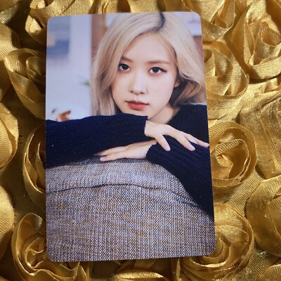 Rose BLACKPINK BPTG PLAID Edition Celeb KPOP Girl Photo Card Black | eBay