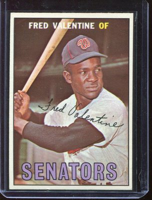 1967 Topps Baseball # 64 Fred Valentine NM+ Near Mint Plus | eBay