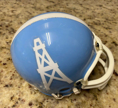 NFL HOUSTON OILERS THROWBACK TEAM LOGO RIDDELL MINI HELMET UNSIGNED ...