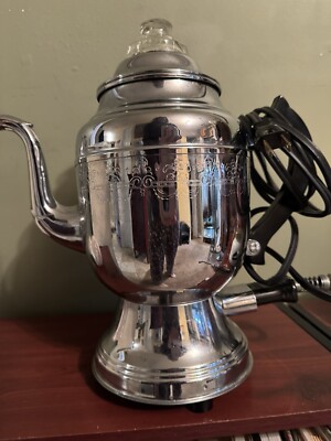 United Vintage Ornate Automatic Coffee Pot Maker 950a Percolator ...