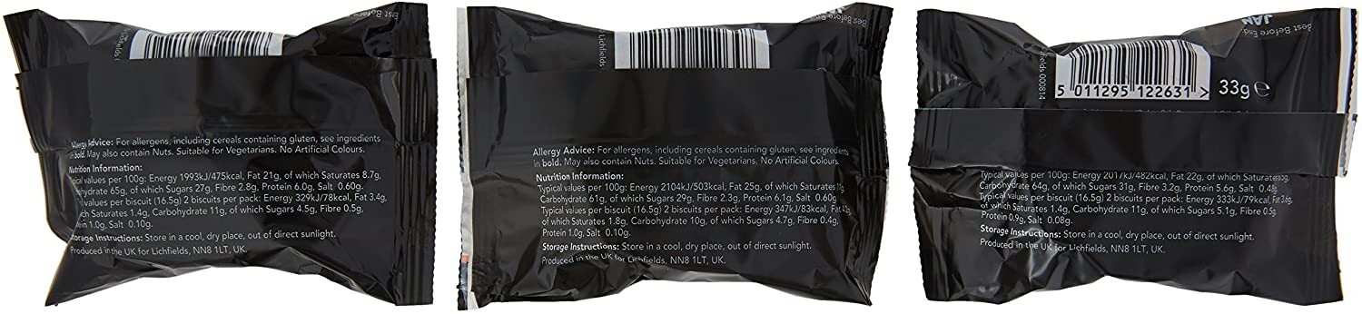 Lichfields Biscuits 100 Assorted Luxury Biscuit Mini Packs Viennese ...