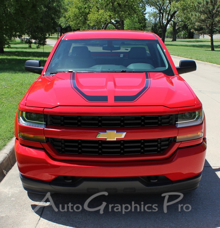 2016-2018 Chevy Silverado Special Edition Rally Decal FLOW Stripe Vinyl ...