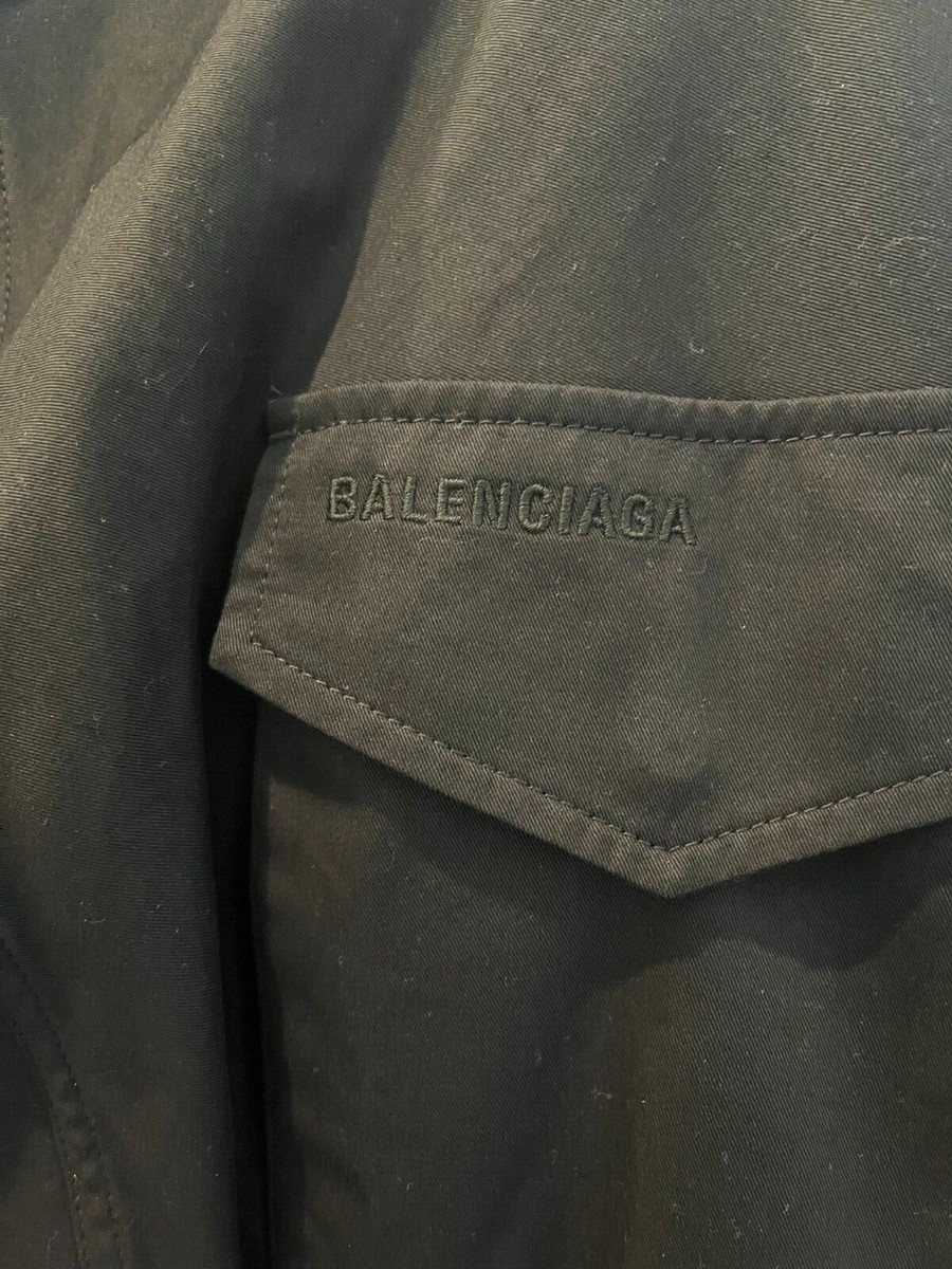 Balenciaga Swing Oversized Hooded Cotton-twill Jacket in Balenciaga Swing Oversized Hooded Cotton-twill Jacket in