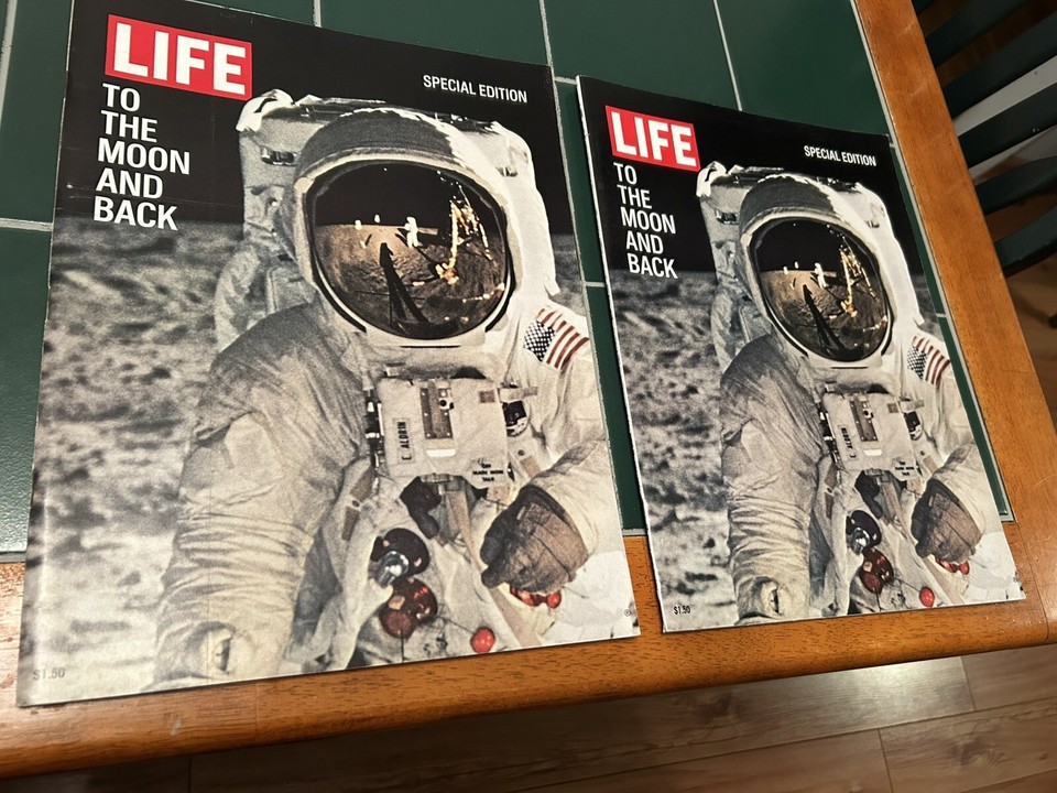 Two 1969 LIFE Magazine Special Editions To the Moon and Back Apollo 11 ...
