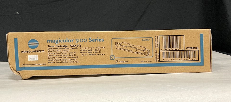 NEW KONICA MINOLTA MAGICOLOR 3100 TONER CARTRIDGE CYAN 1710490004 | eBay