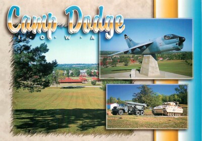 Postcard 3 Views of Camp Dodge, Iowa - Iowa National Guard | eBay