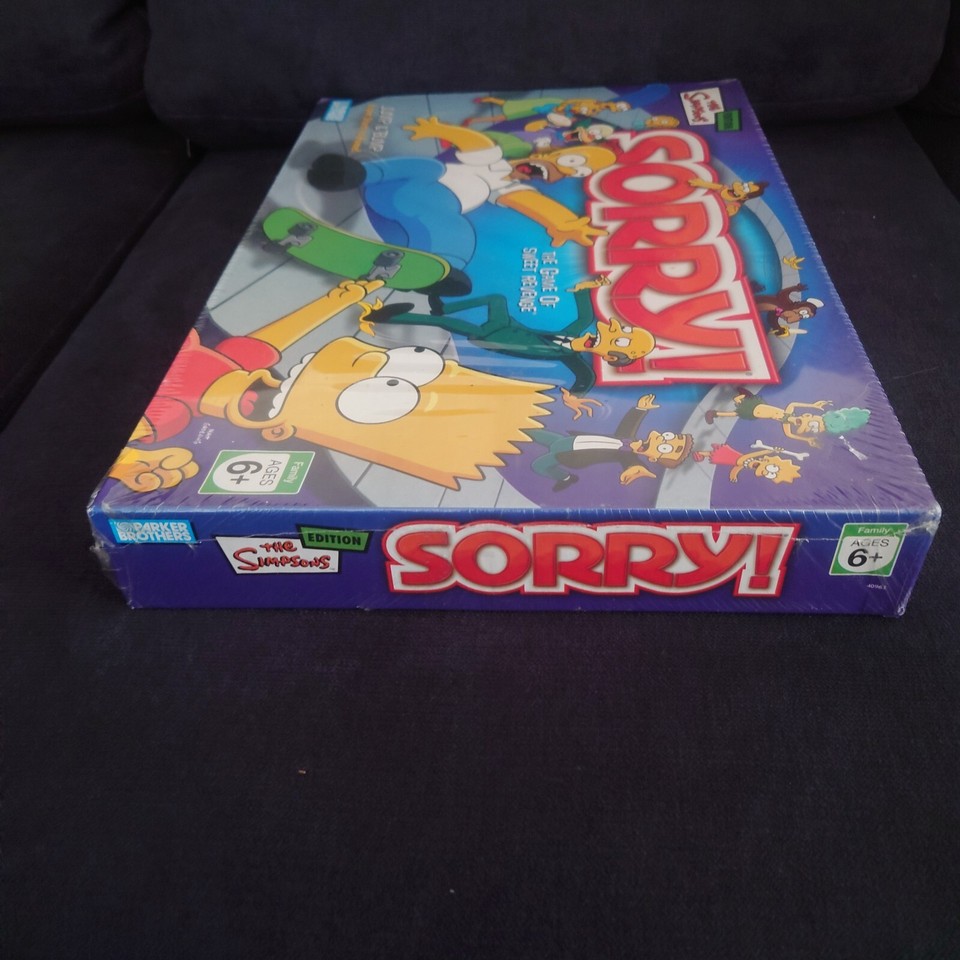 The Simpsons SORRY! Parker Brothers Board Game NEW SEALED | eBay