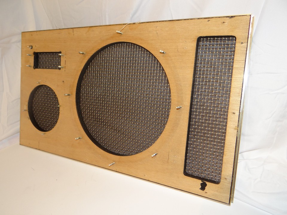 Pioneer CS-A31 RARE GOLD MESH LATTICE Grille w Logo & SPEAKERS MOUNTING ...