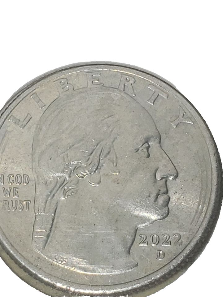 2022 D Quarter Error Maya Angelou Drooling Washington Double Die Crack ...