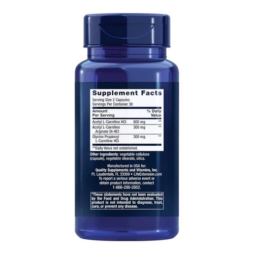 Optimized Carnitine 60 Veg Caps by Life Extension 737870201861| eBay