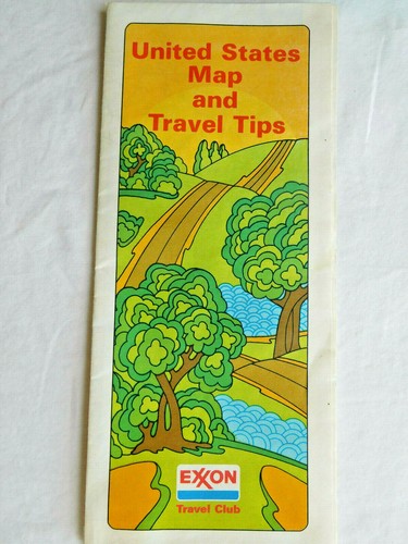vintage 1979 EXXON United States MAP and travel tips | eBay