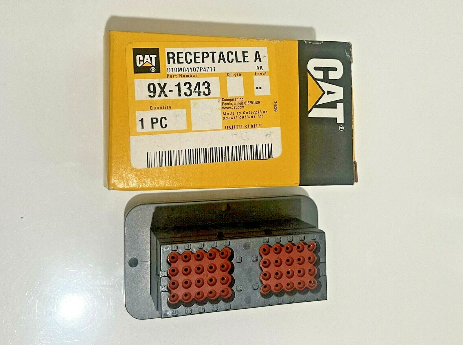 RECEPTACLE AS-CONNECTOR CATERPILLAR 9X-1343 9X1343 DEUTSCH INDUSTRIAL ...