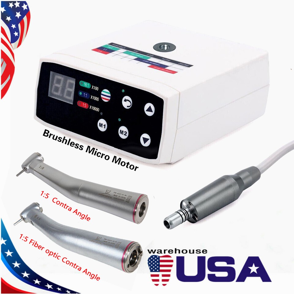 NSK Style Dental Brushless LED Electric Micro Motor 1:1/1:5 Increasing ...