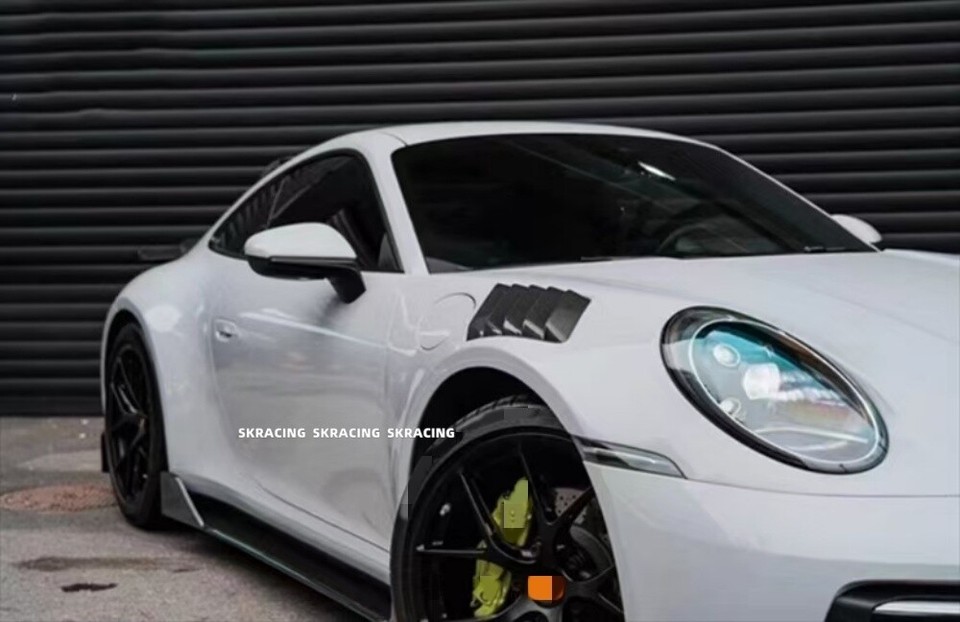 For Porsche Carrera 911 992 Front Bumper Hood Side Fenders Cover Carbon ...