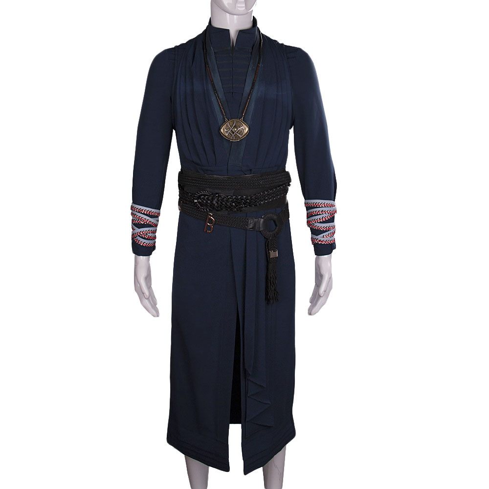 Doctor Strange Red Robe Cloak Necklace Ring Cosplay Dr Strange Full Set ...
