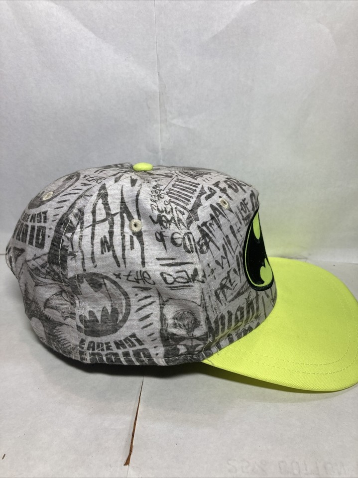 Neon Batman Logo DC Comics Youth Snapback Hat Cap | eBay