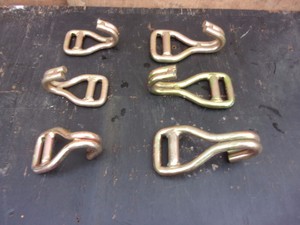 HEAVY DUTY - BANDING / STRAPPING HOOKS - 2 SIZES - LARGE QUANTITY ...