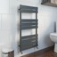 Designer Flat Panel Heated Bathroom Towel Rail Radiator Rad Anthracite ...