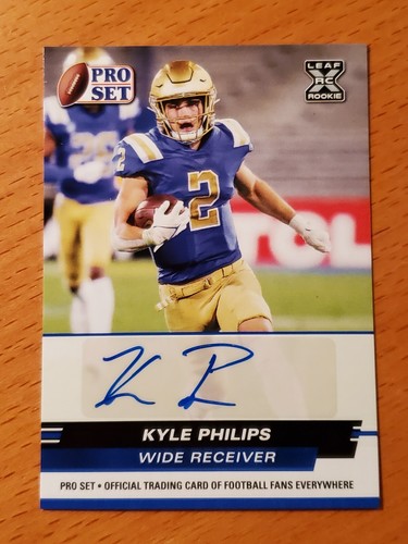 2022 Leaf Pro Set Rookie Auto Blue Kyle Phillips UCLA Titans WR | eBay