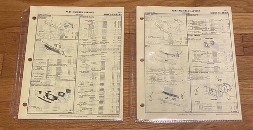 1962/1963/1964/1965/1966/1967 Chevrolet NOVA/CHEVY II PART NUMBERS ...
