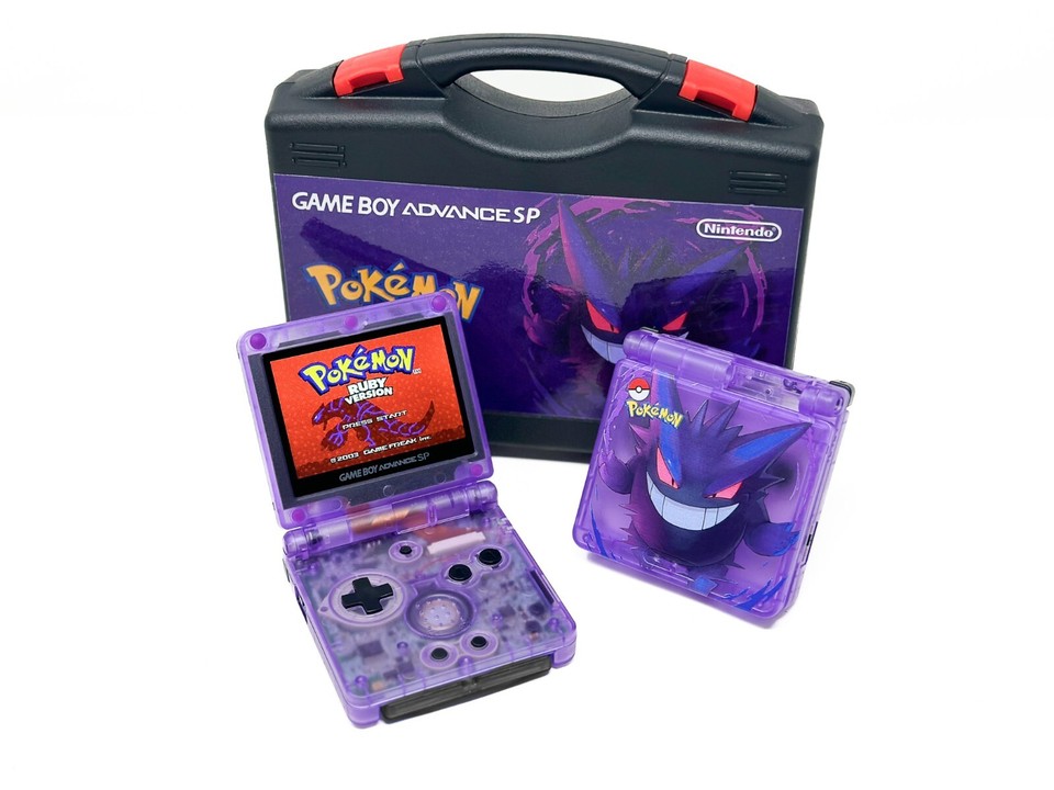 Nintendo Game Boy Advance System GBA SP IPS LCD POKEMON UV Consoles w ...
