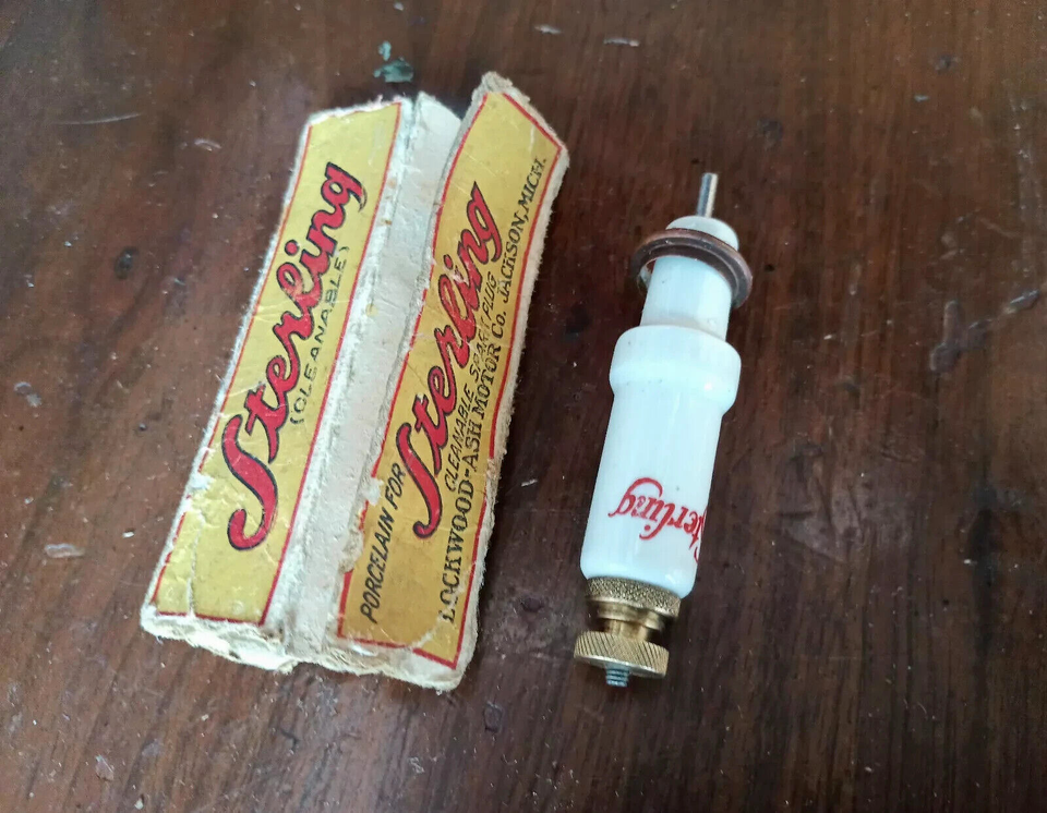 20s 1918 1924 Sterling Spark Plug In Box Truck Tractor Gas Engine Ford ...