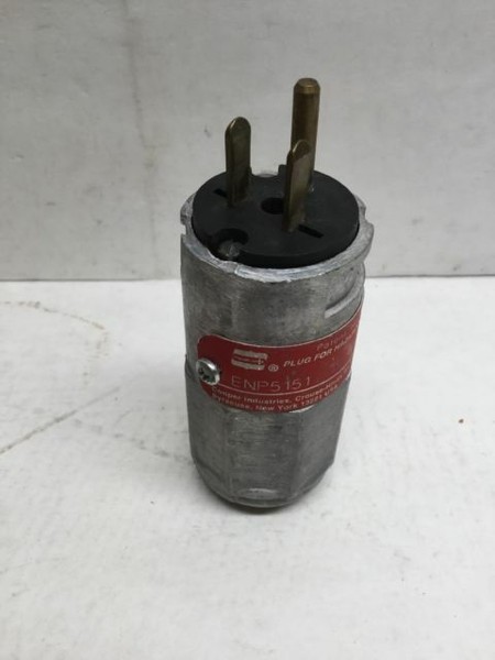 Crouse Hinds ENP5151 Explosion Proof Plug 15a 125vac for sale online | eBay