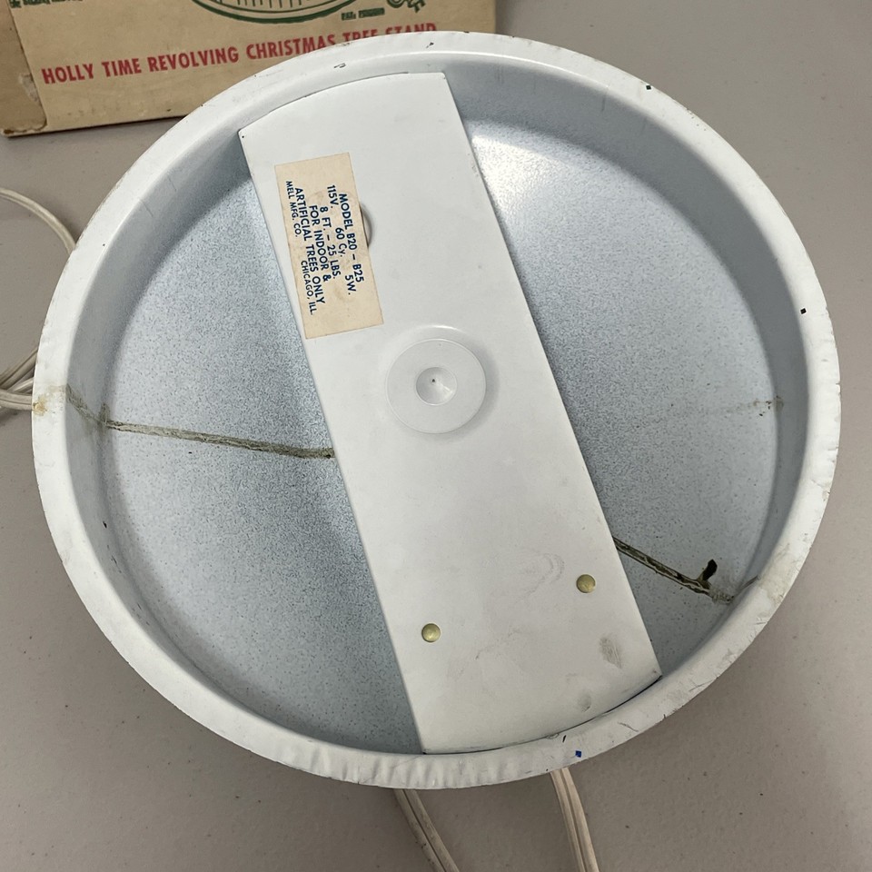 Holly Time Christmas Tree Turner — FOR PARTS Rainbow Glitter | eBay