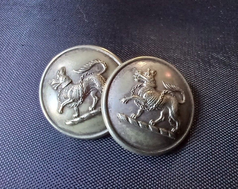 Quantity of mixed livery uniform buttons. Owl. Linked Pair. | eBay UK