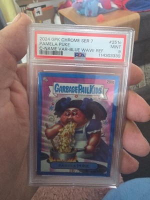 Psa 9 2024 Topps Chrome GPK Garbage Pail Kids Series 7 Pamela Puke 68/ ...