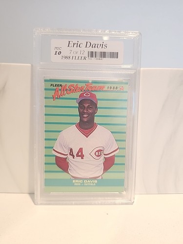 💎💎 1988 Fleer Eric Davis All-Star Team 7/12 💎 GRADED FGC10 MINT 💎💎 | eBay