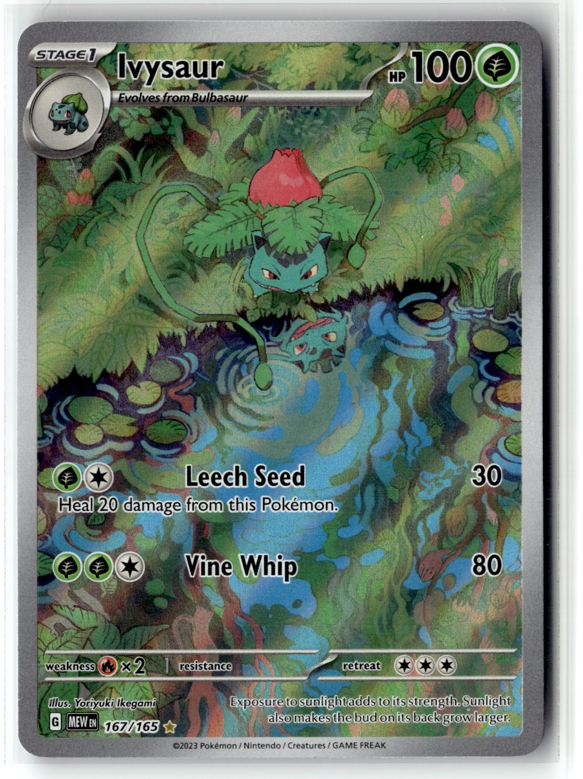 Ivysaur 2023 Scarlet & Violet: 151 #167/165 Illustration Rare Price ...
