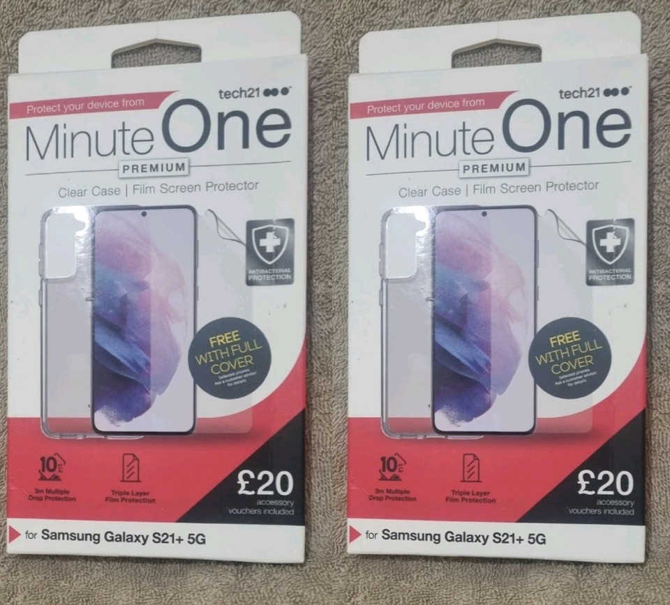 2xTech21 Minute One Premium Clear Case with Film Screen Protector for ...