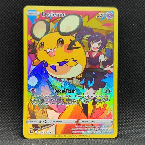 Pokemon TCG Brilliant Stars Dedenne Alt Art card rare TG07/TG30 | eBay