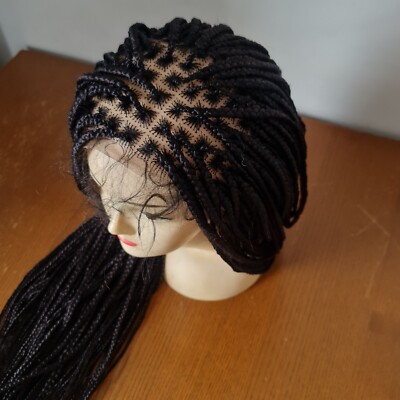 Long Handmade Braidwig, Knotless Braids, Single Plait Braids Colour 2 ...