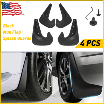 4 Universal Car Mud Flaps/Splash Guards Tires Protector For Car Auto ...
