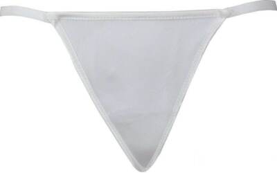 Stunning Satin White G-String Comfortable Thong Underwear Panties Plus ...