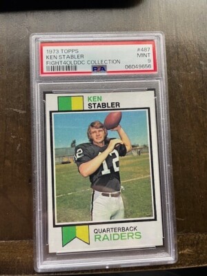1973 Topps Ken Stabler #487 PSA 9 - Mint | eBay