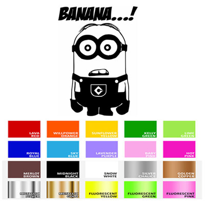 Vinyl Decal Sticker for Minion Banana Macbook Laptop Car Window Bumper ...