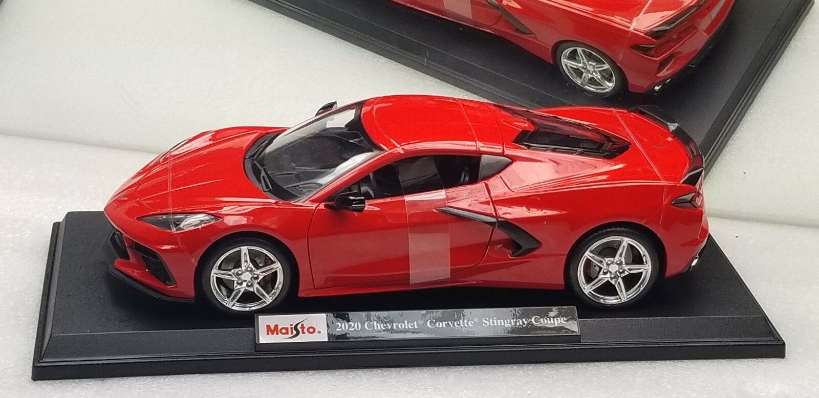 2020 CORVETTE C8 STINGRAY BLACK SEATS TORCH RED NIB | eBay