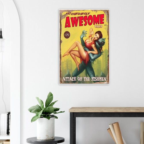Astoundingly Awesome Tales - Attack of the Fishmen - 4 Poster | eBay