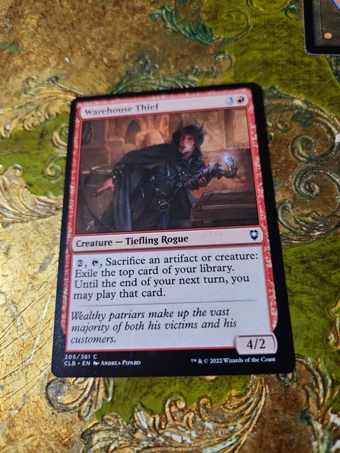 MTG Warehouse Thief Commander Legends: Battle for Baldur's Gate 205/361 ...