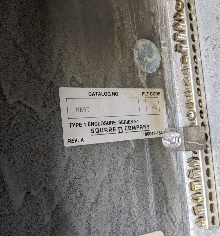 Square D NQOB Panelboard 400 AMP 120/208V 3 Phase 4W 42 Space Box MH53 ...