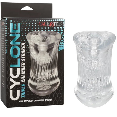 Realistic Triple Chamber Male Stroker Textured Masturbating Sleeve Men ...