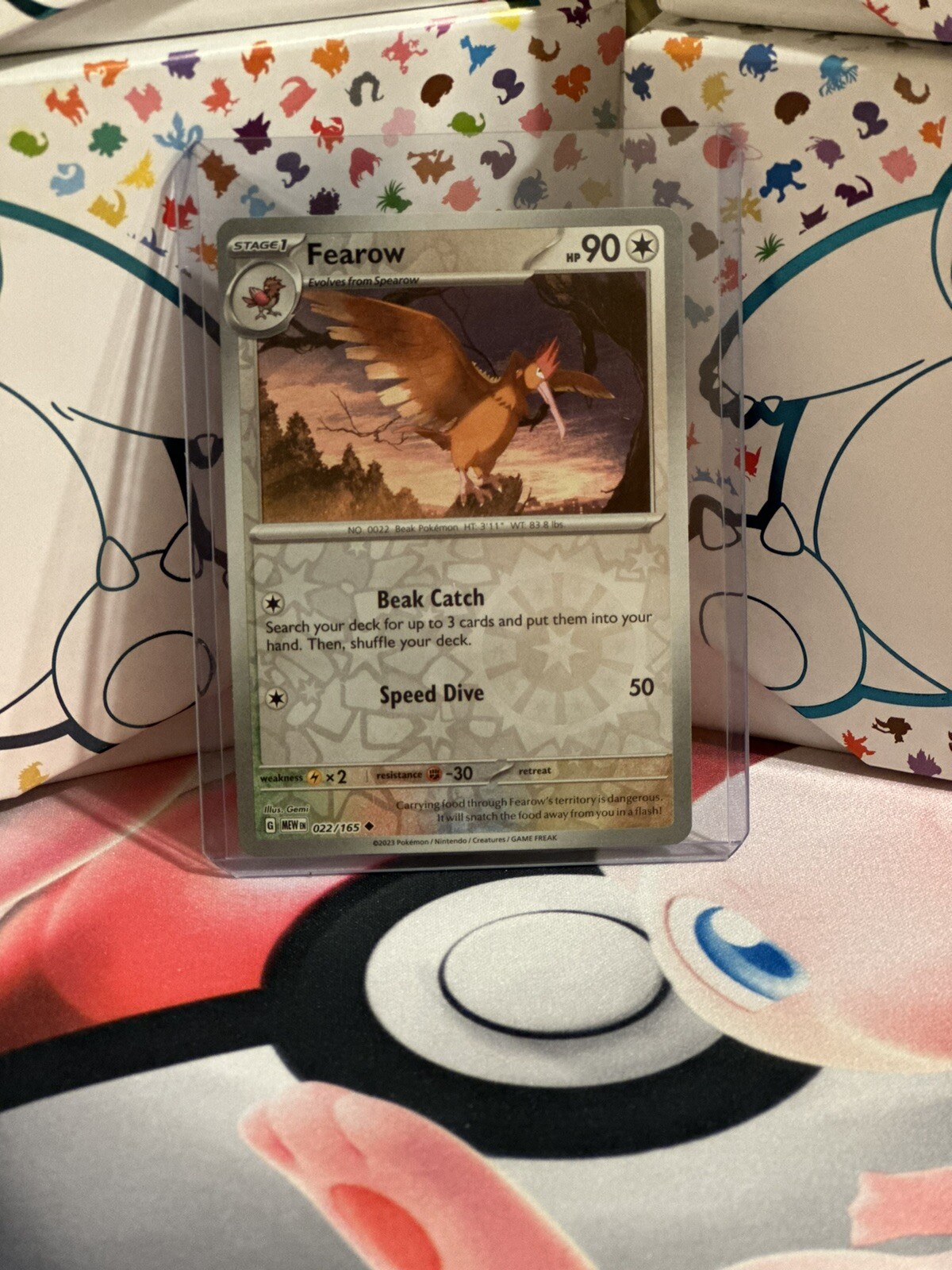 Pokémon TCG Fearow Scarlet & Violet-151 022/165 Reverse Holo Uncommon ...